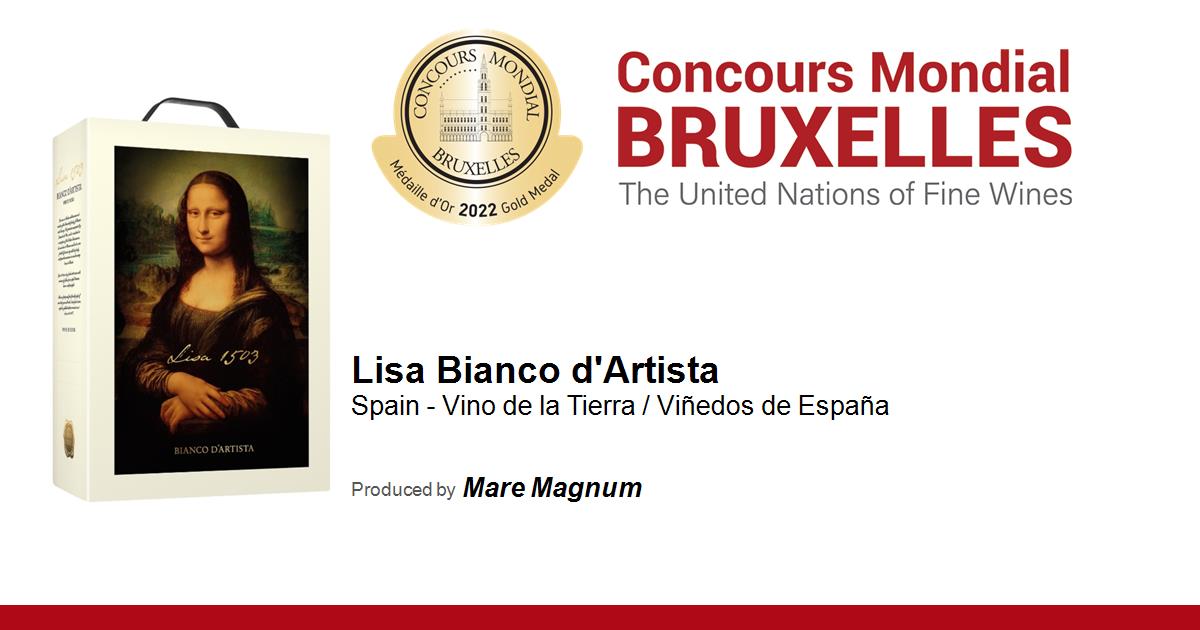 Lisa Bianco d'Artista • Concours Mondial de Bruxelles