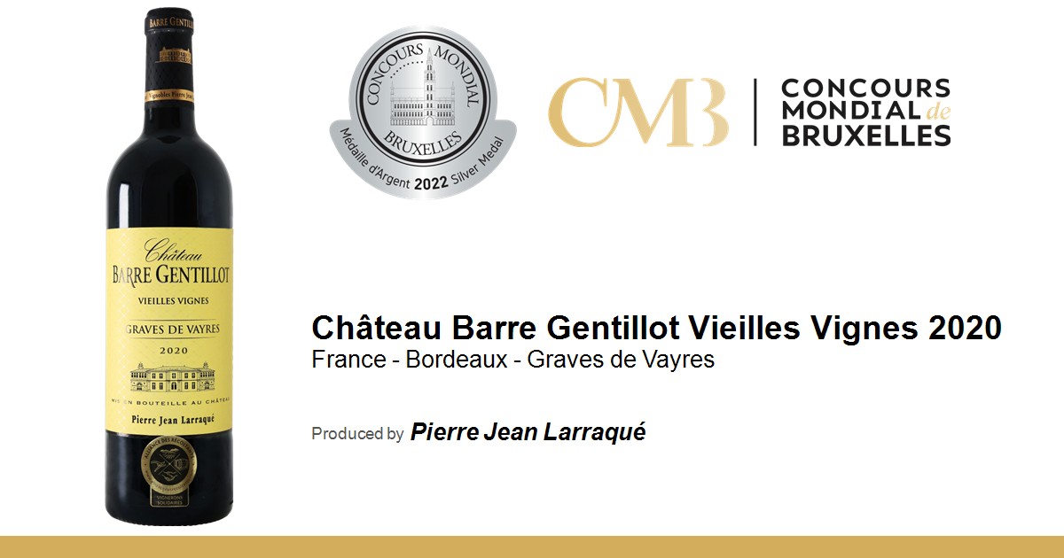 Chteau Barre Gentillot 2020 Prix