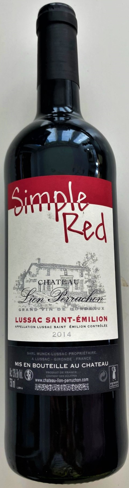 Château Lion Perruchon cuvée Simple Red 2019 • Concours Mondial de ...