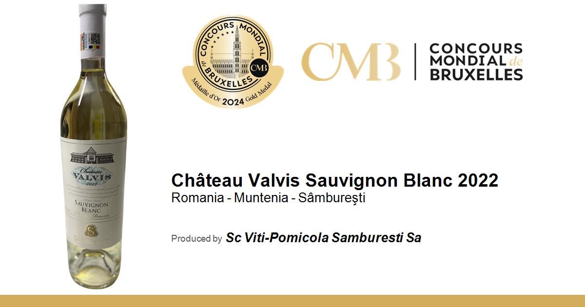 Château Valvis Sauvignon Blanc 2022 • Concours Mondial de Bruxelles