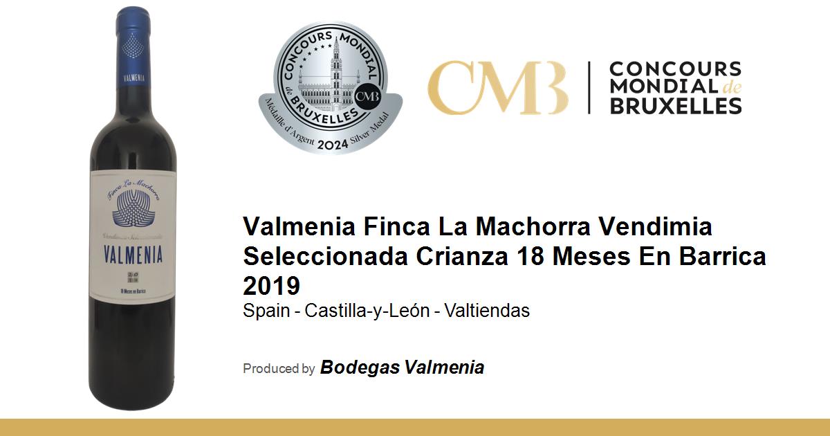 Valmenia Finca La Machorra Vendimia Seleccionada Crianza 18 Meses En ...