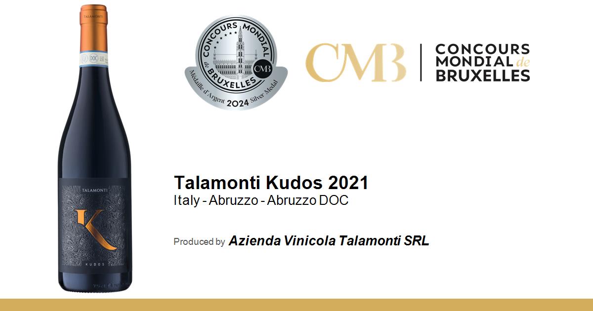 Talamonti Kudos 2021 • Concours Mondial de Bruxelles