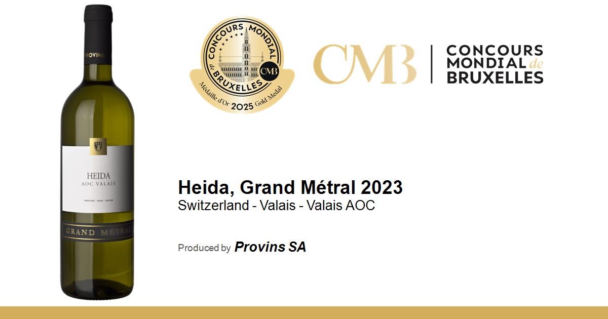 Heida, Grand Métral 2023 • Concours Mondial de Bruxelles
