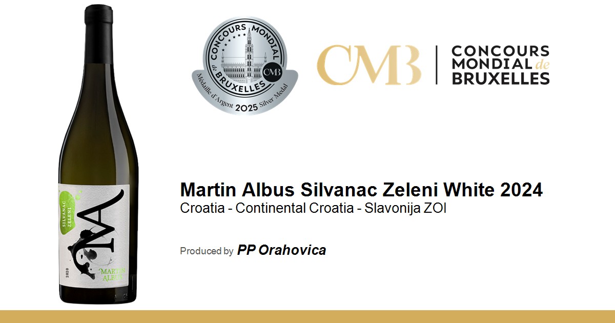 Martin Albus Silvanac Zeleni White 2024 • Concours Mondial de Bruxelles