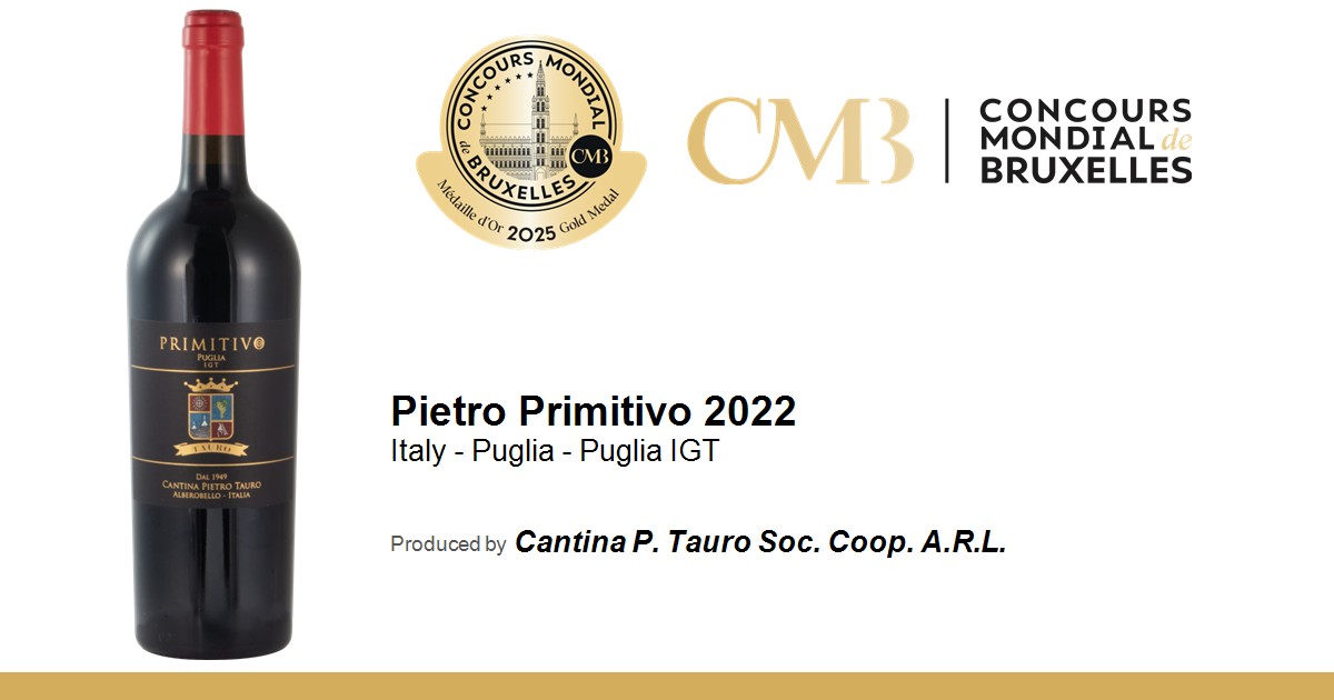 Pietro Primitivo 2022 • Concours Mondial de Bruxelles