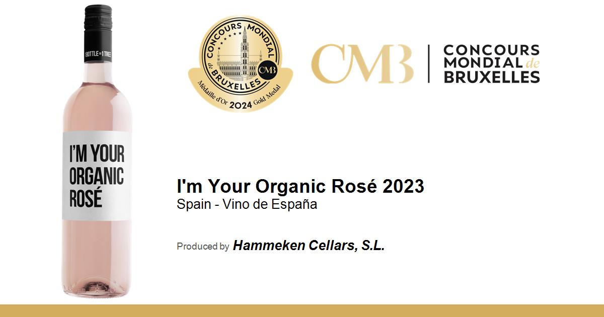 I'm Your Organic Rosé 2023 • Concours Mondial de Bruxelles