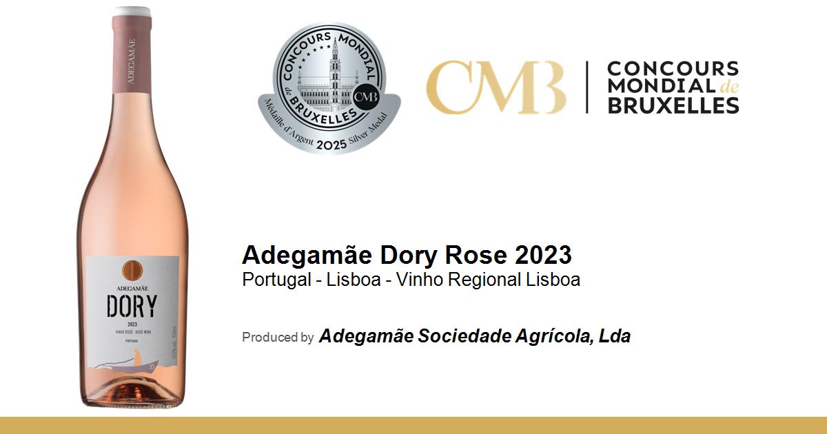 Adegamãe Dory Rose 2023 • Concours Mondial de Bruxelles