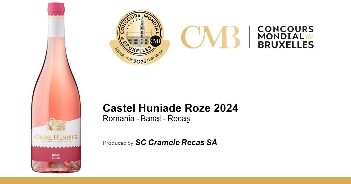 Castel Huniade Roze 2024 • Concours Mondial de Bruxelles