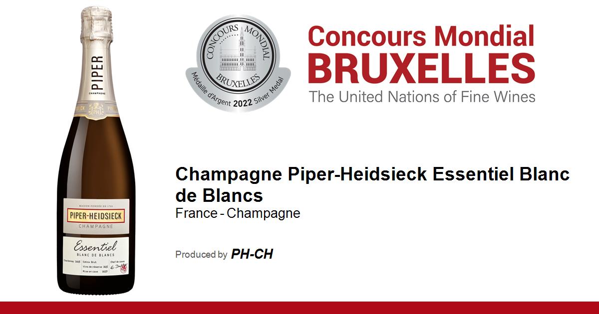 Champagne Piper-Heidsieck Essentiel Blanc de Blancs • Concours Mondial de Bruxelles