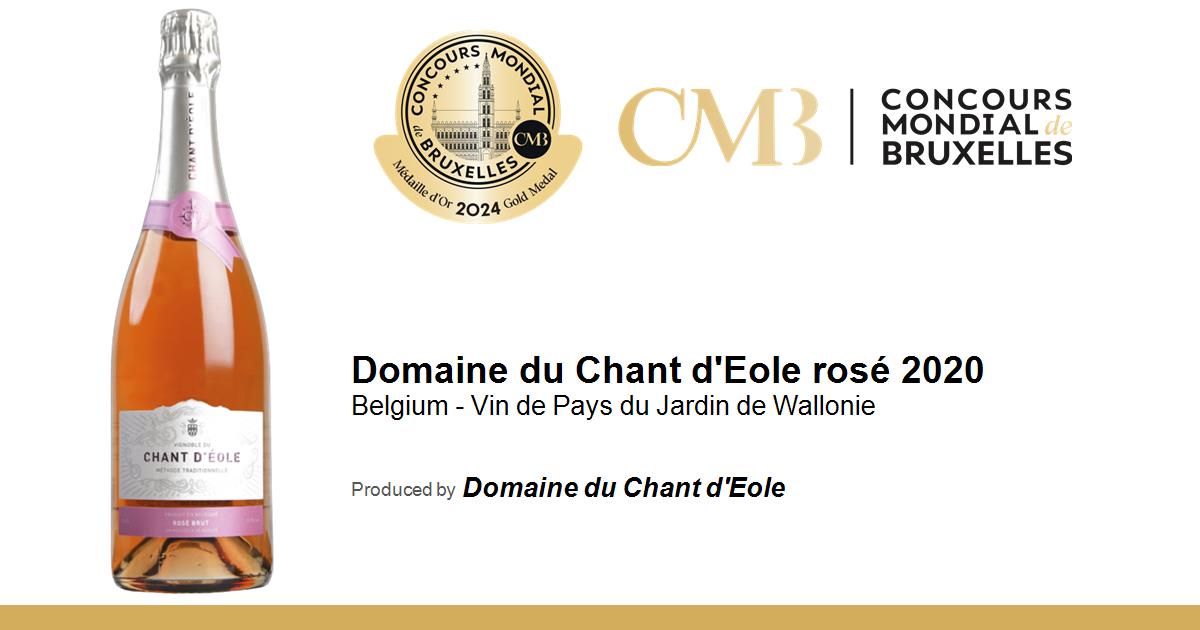 Domaine du Chant d'Eole rosé 2020 • Concours Mondial de Bruxelles