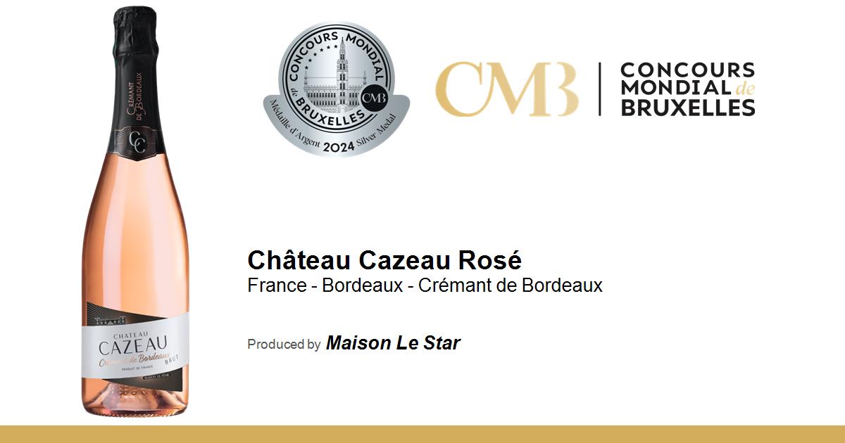 Château Cazeau Rosé • Concours Mondial de Bruxelles