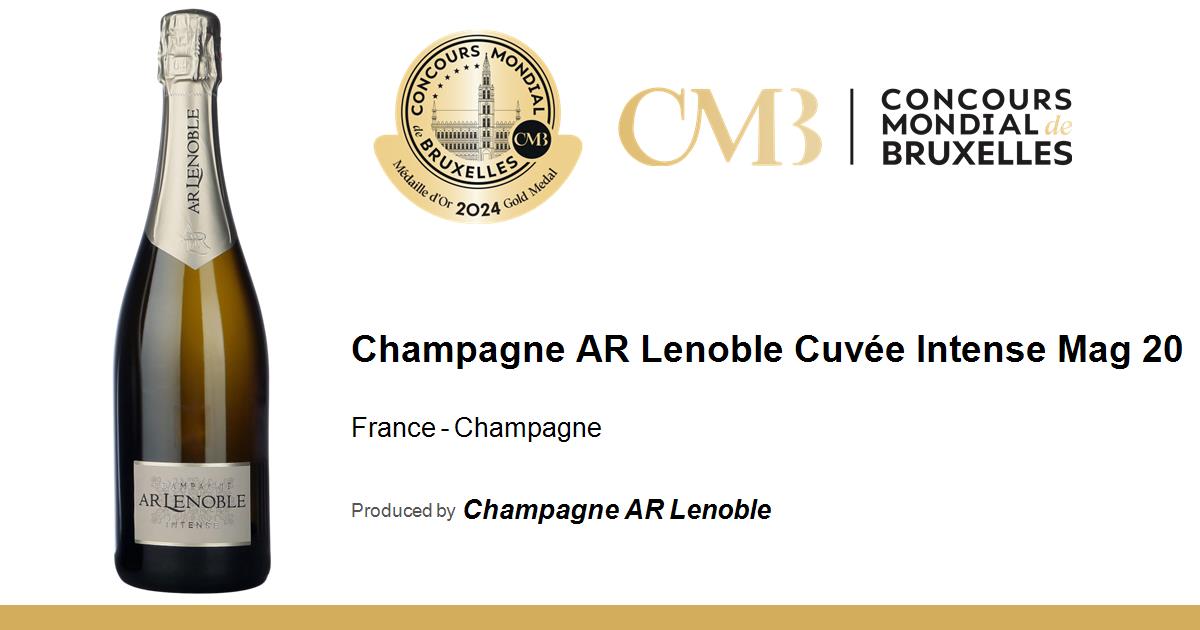 Champagne AR Lenoble Cuvée Intense Mag 20 • Concours Mondial de Bruxelles