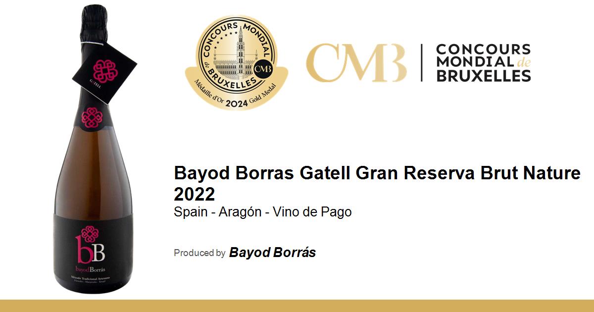 Bayod Borras Gatell Gran Reserva Brut Nature 2022 • Concours Mondial de ...