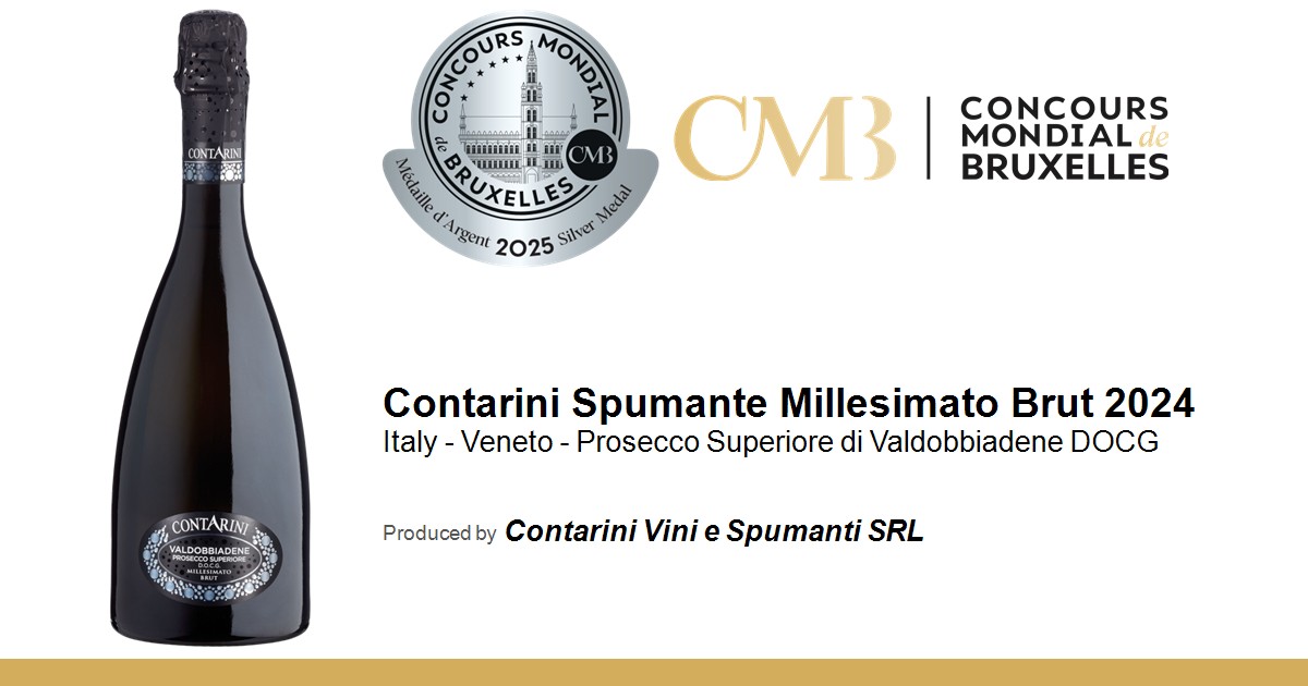 Contarini Spumante Millesimato Brut 2024 • Concours Mondial de Bruxelles